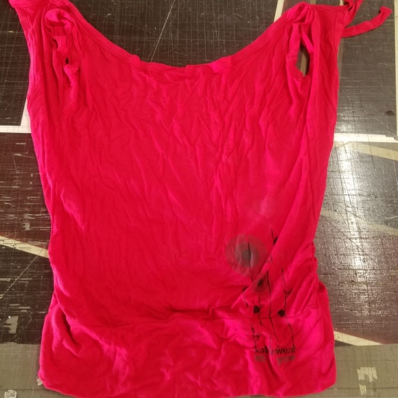 Tops | Red Tank Top Low Cut Back | Poshmark